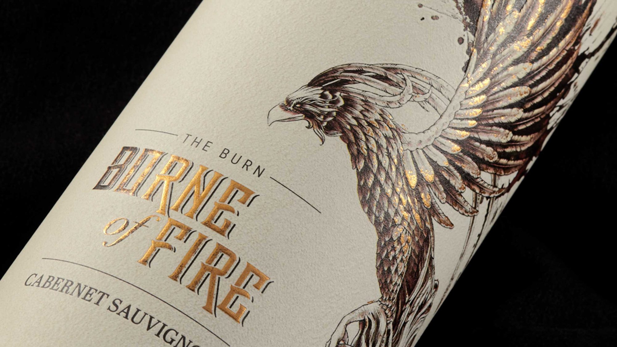 Borne of Fire Wine Brand & Label Design - Doubleknot Creative